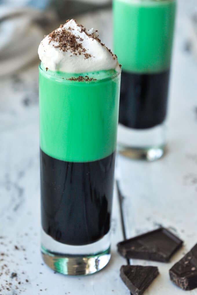 Mint Grasshopper Shot - Home Cooked Harvest