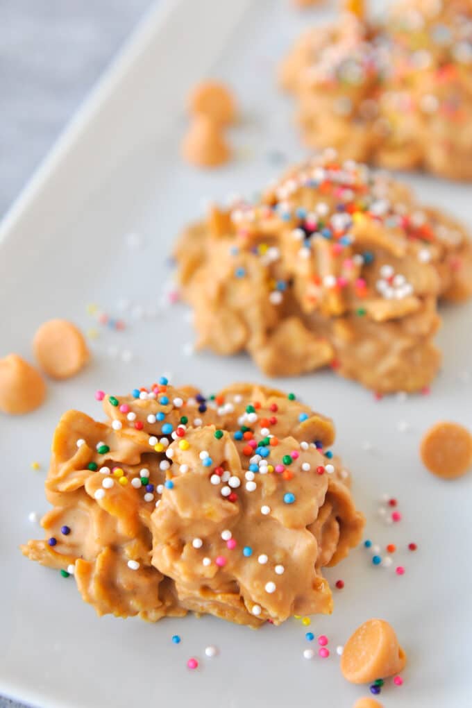 No Bake Butterscotch Cornflake Cookies - Home Cooked Harvest
