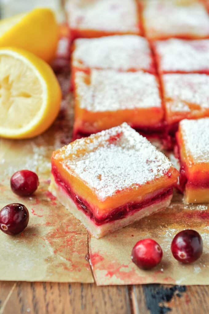 Cranberry Lemon Bars Recipe - Home Cooked Harvest