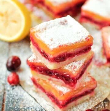 Cranberry Lemon Bars Recipe - Home Cooked Harvest