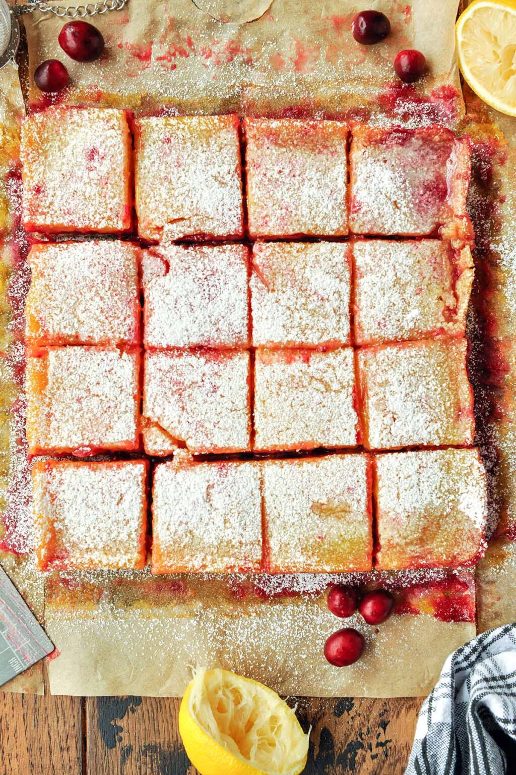 Cranberry Lemon Bars Recipe - Home Cooked Harvest