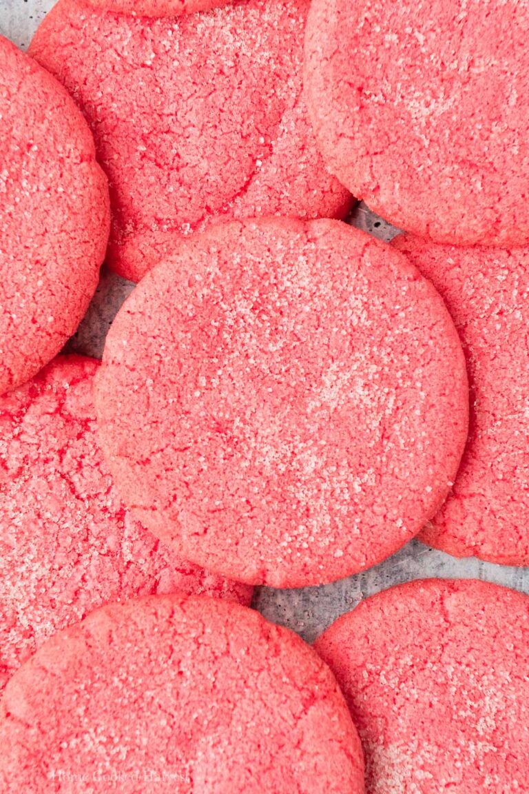 Mexican Pink Cookies {Polvorones Rosas} - Home Cooked Harvest