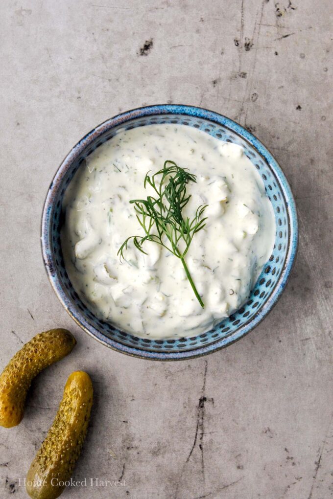 Dill Pickle Sauce & Dip Recipe - Home Cooked Harvest
