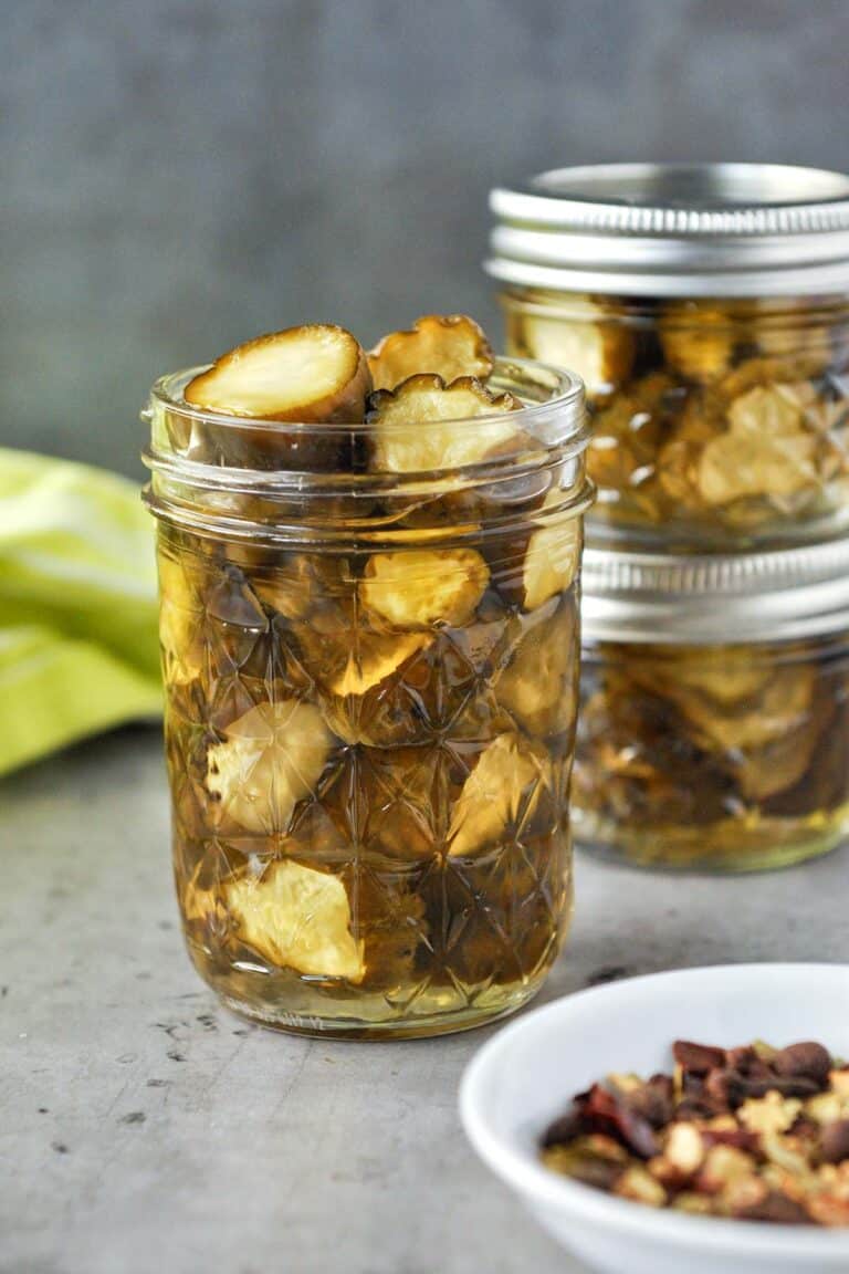 Candied Dill Pickle Recipe - Home Cooked Harvest
