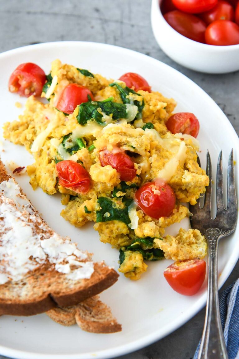 High-Protein Egg Scramble with Quinoa - Home Cooked Harvest