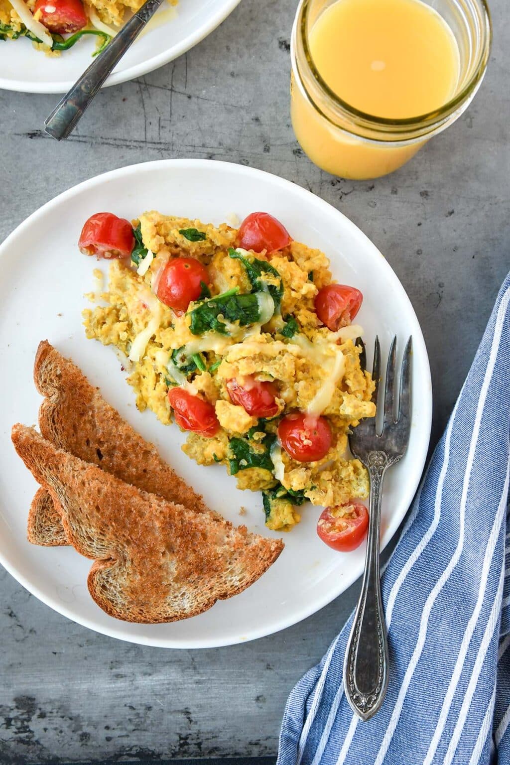 High-Protein Egg Scramble with Quinoa - Home Cooked Harvest